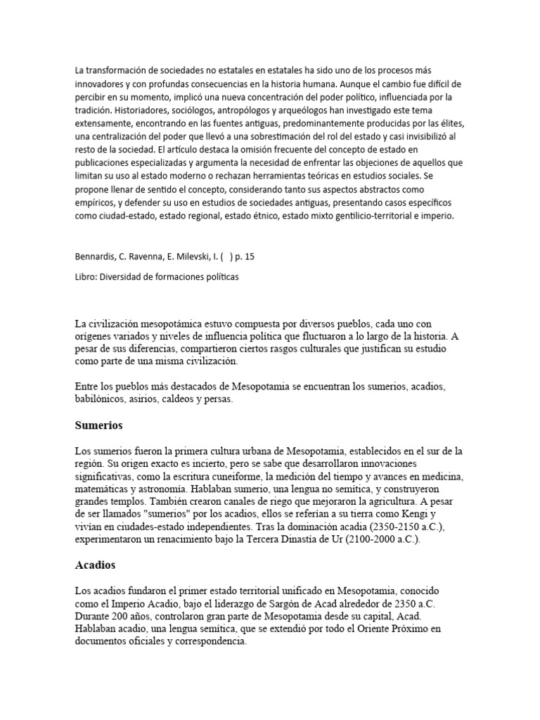 Sumerios | PDF | Babilonia | Mesopotamia
