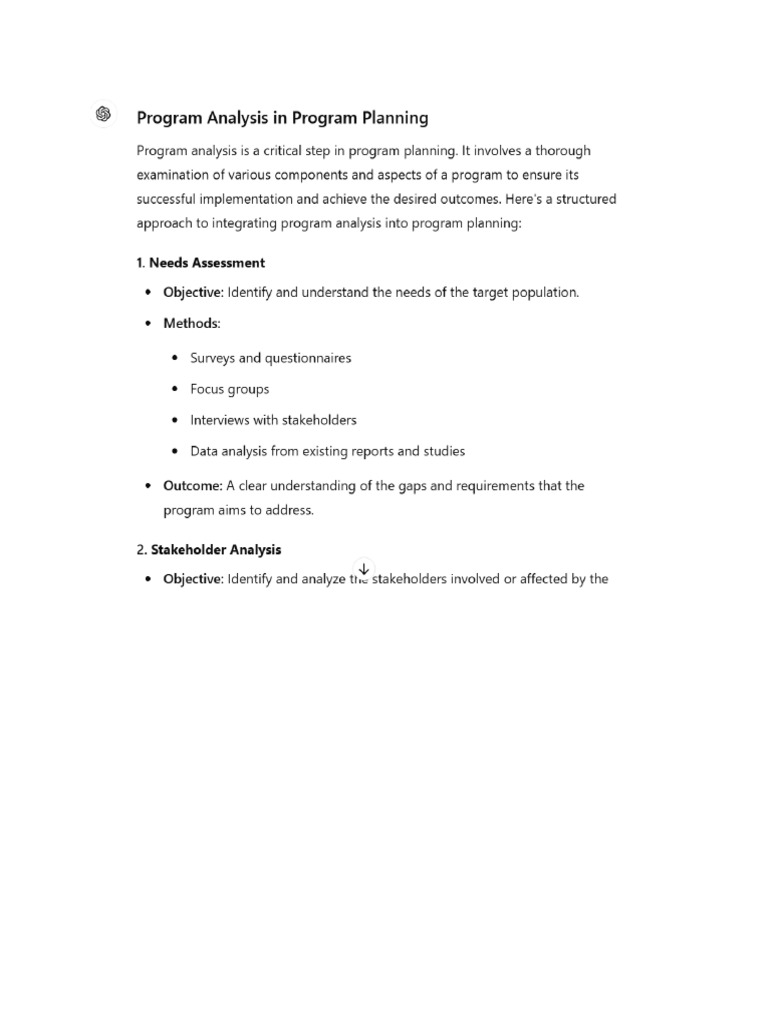 Program Analysis in Planning | PDF