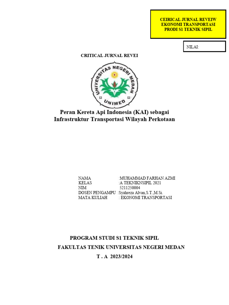 CJR Muhammad Farhan Azmi - 5211250004 - Teknik Sipil 2021-1 | PDF