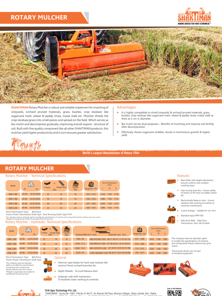 Mulcher | PDF | Mulch | Manufactured Goods