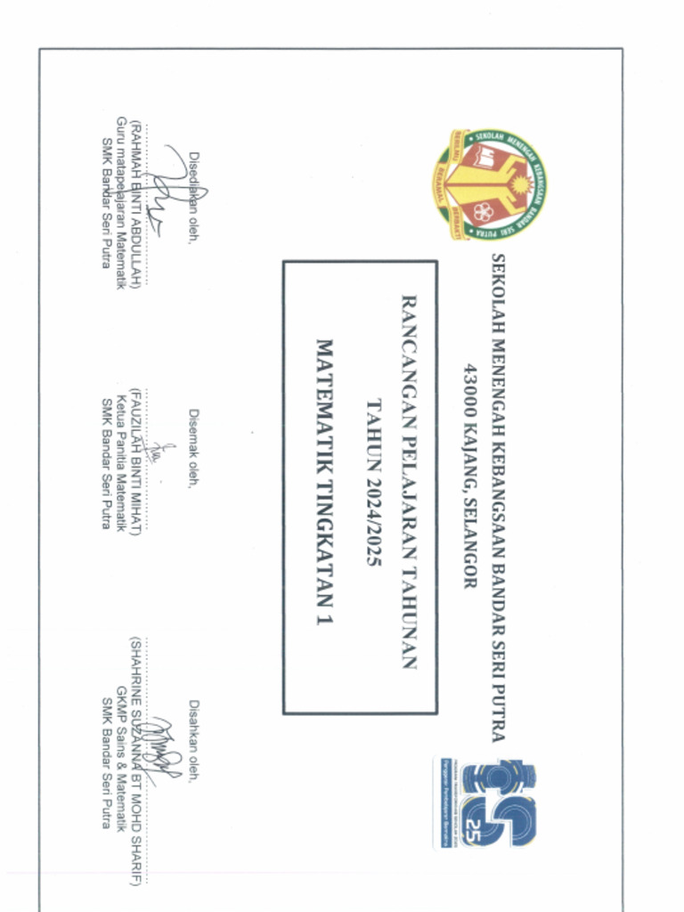 Cover RPT Math | PDF