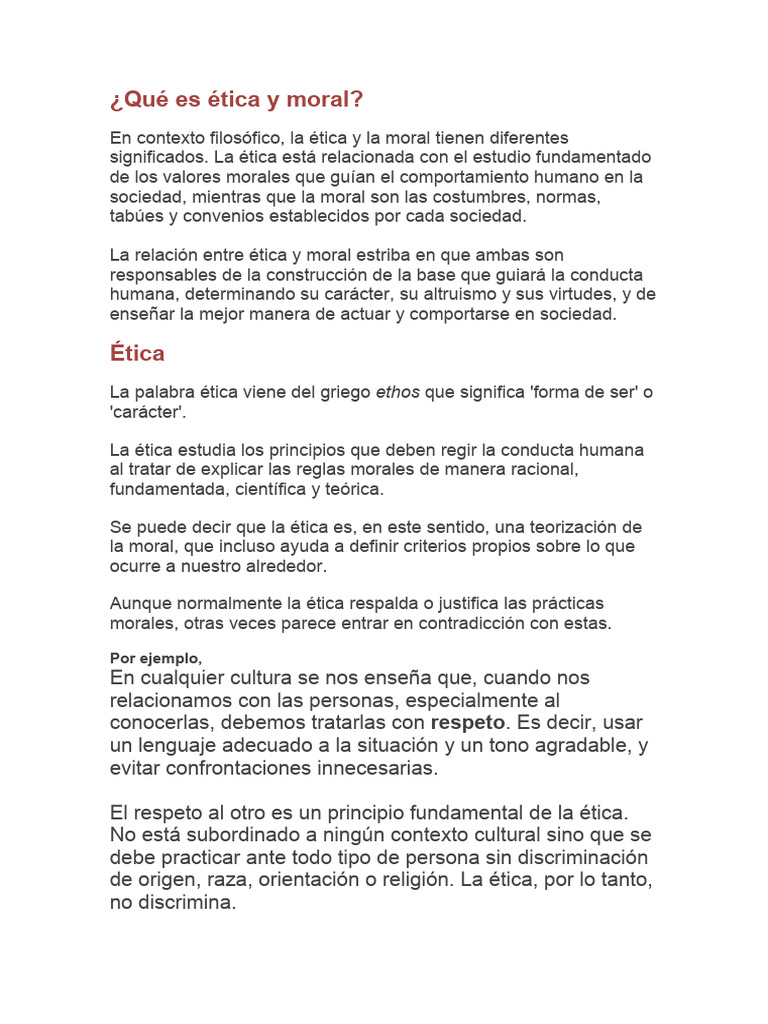 Exposicion Etica y Moral | PDF | Moralidad | Axiología