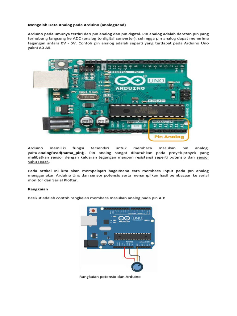 3.14 Mengolah Data Analog pada Arduino | PDF