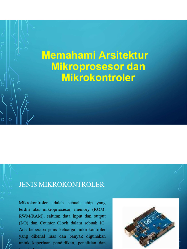 3.10 Memahami Arsitektur Mikroprosesor Dan Mikrokontroler | PDF | Komputer