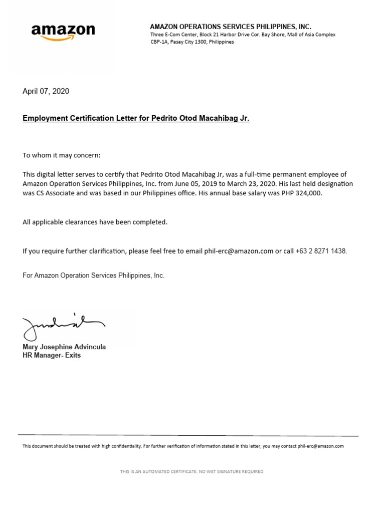 Amazon Coe PDF | PDF | Business