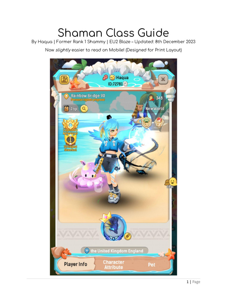 Shaman Guide by Haqua | PDF