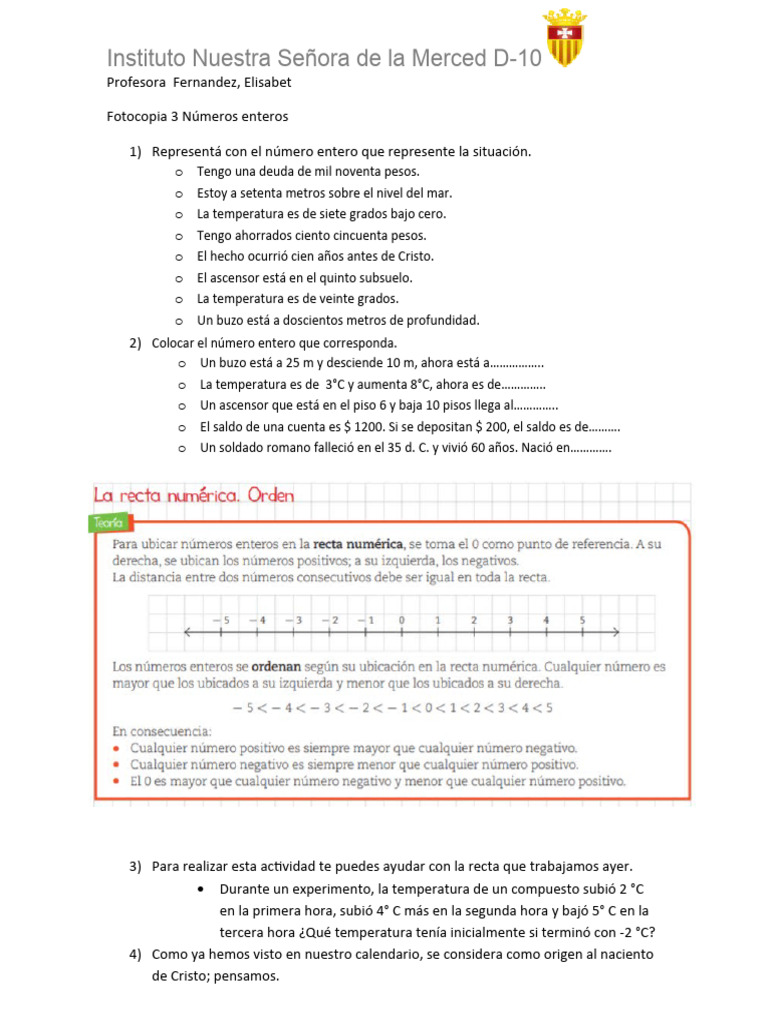 2° A n° enteros parte 3 | PDF