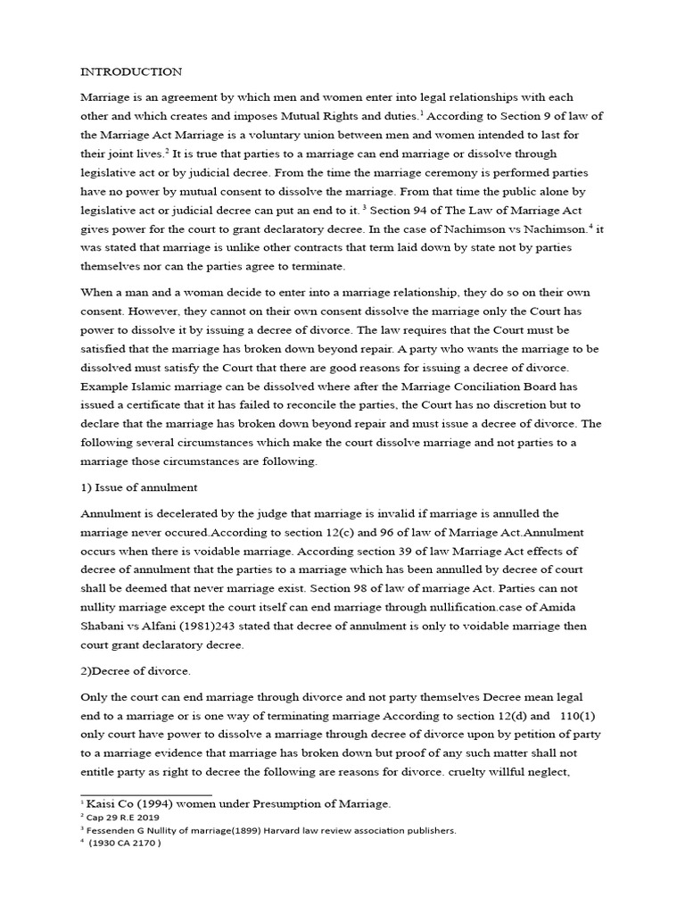 Family Law | PDF | Annulment | Marriage
