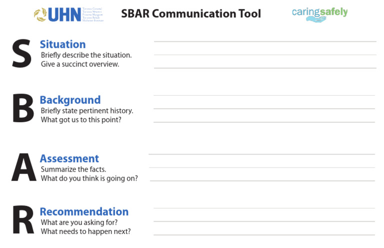 SBAR Communication Tool | PDF