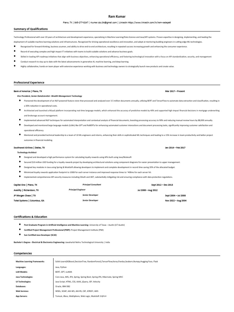 RamKumar Resume | Download Free PDF | Machine Learning | Java (Programming Language)