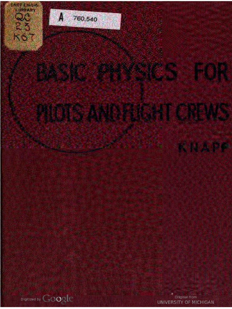 Basic Physics For Pilots and Flight Crews | PDF | Force | Atmosphere Of ...