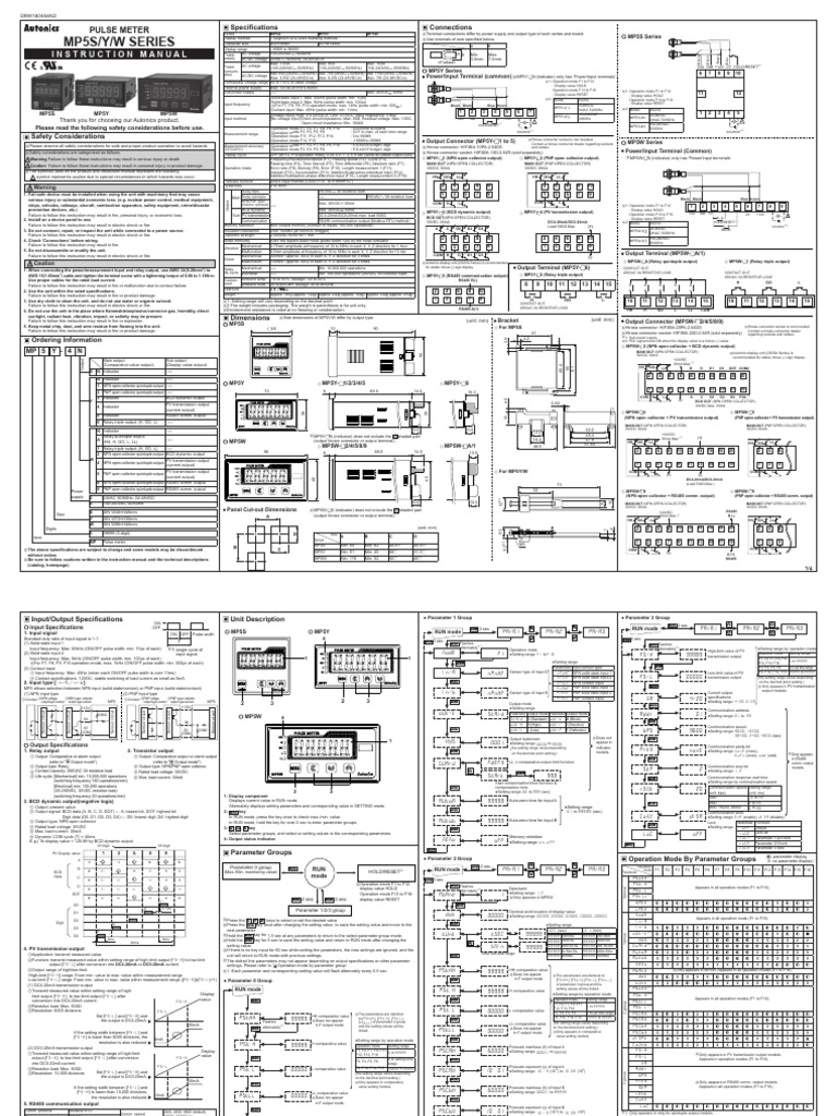 Manual Book Mp5w-Y-S | PDF | Power Supply | Electrical Connector