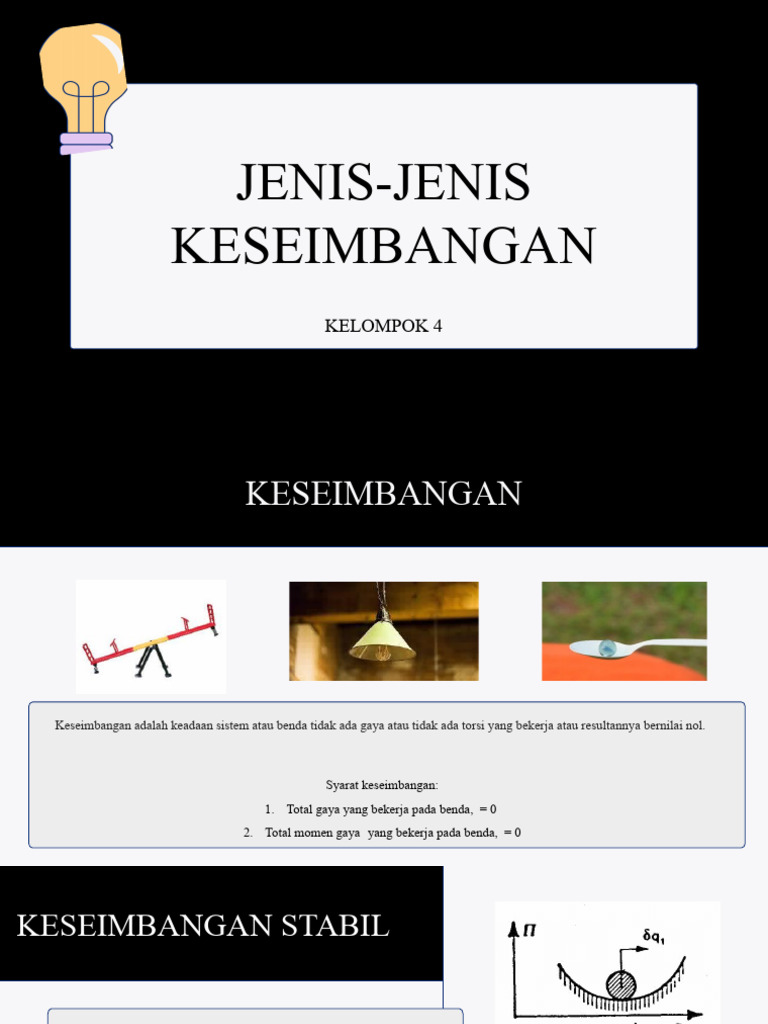 Jenis-Jenis Keseimbangan Kel 4 | PDF