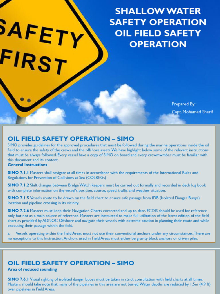 Shallow Water Safety Operations Protocol | PDF | Traffic | Anchor