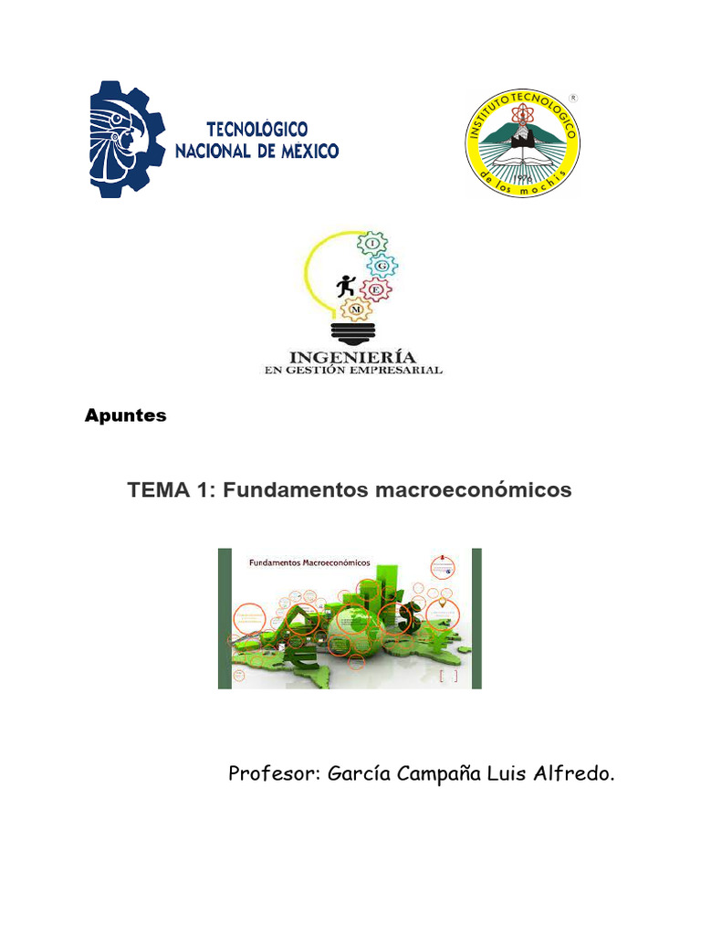 Tema 1. Fundamentos Macroeconòmicos | PDF | Inflación | Macroeconómica