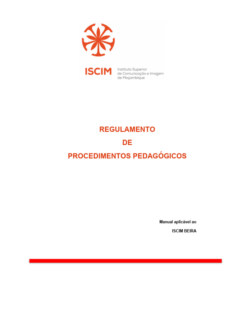 Manual de Procedimentos Pedagogicos - IsCIM - Beira | PDF | Pedagogia ...