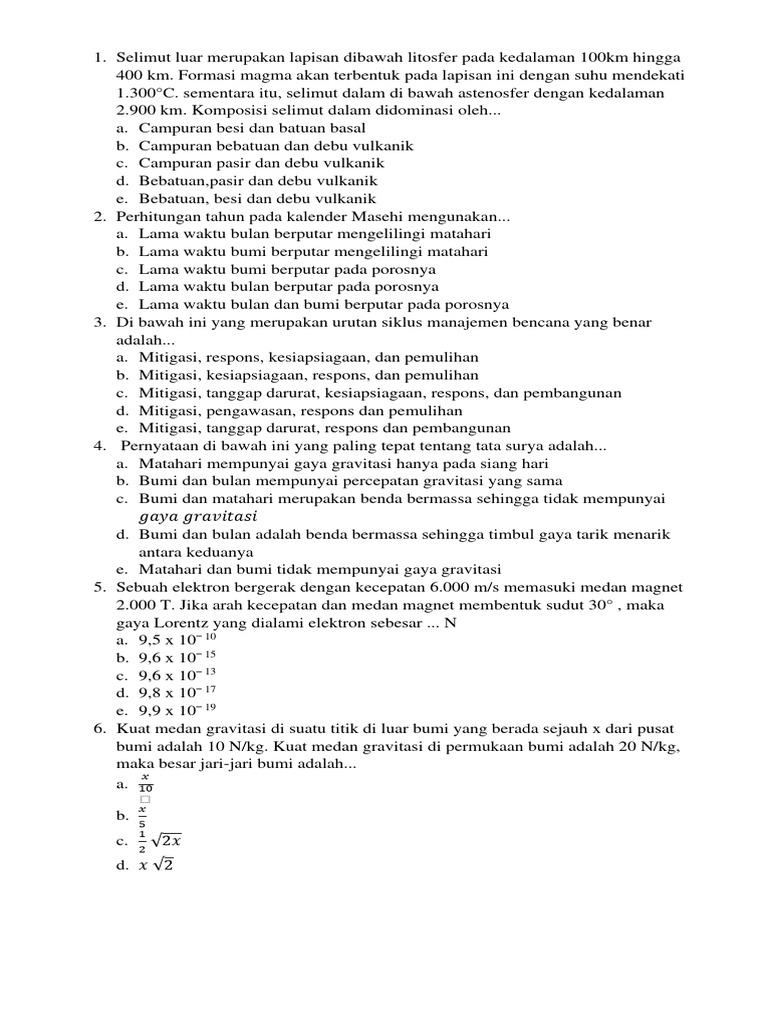 Latihan Soal Ipas | PDF