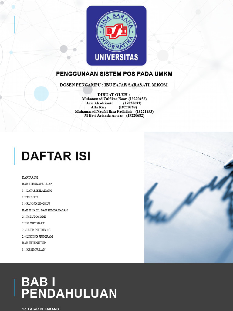 Penggunaan Sistem Pos Dengan CLI Pada Umkm | PDF