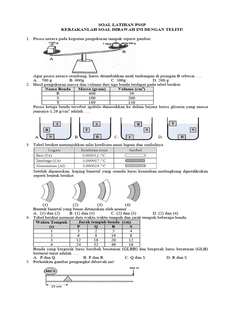Soal Latihan PSSP 2023 | PDF