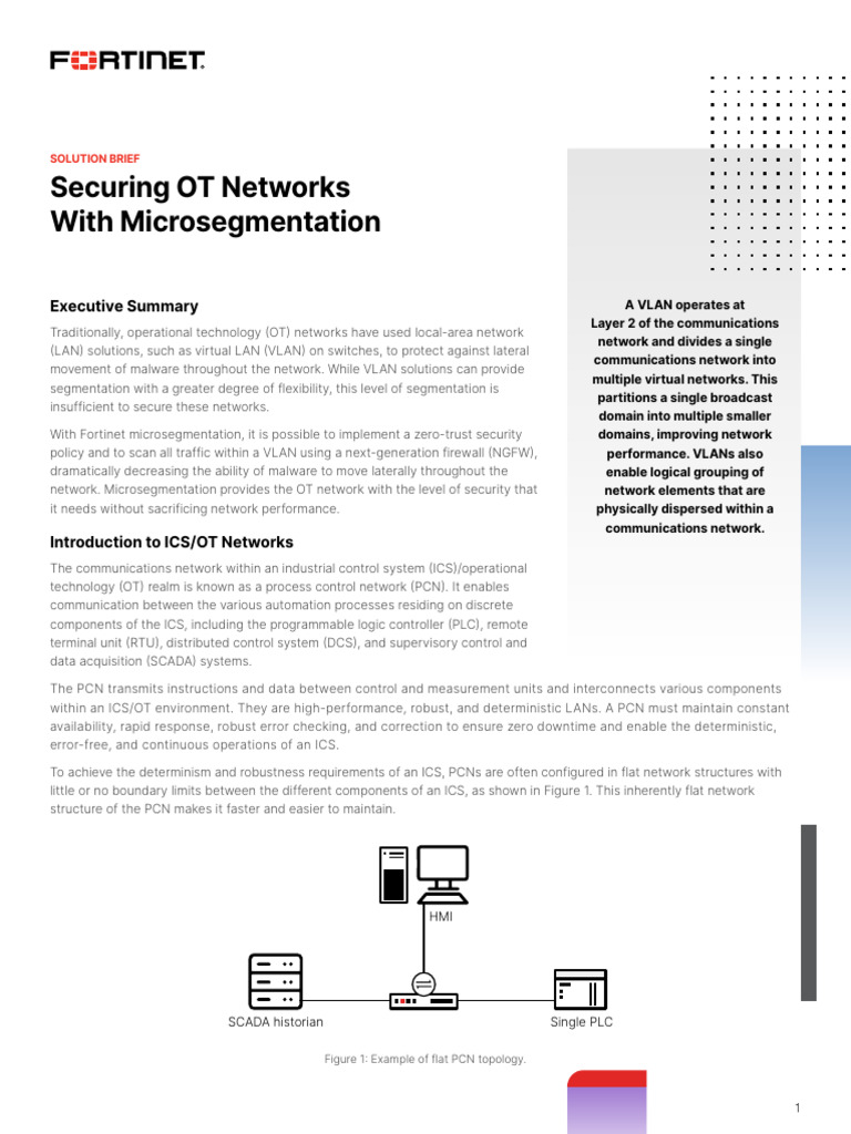 SB Securing Ot Networks With Microsegmentation | PDF | Computer Network | Programmable Logic ...