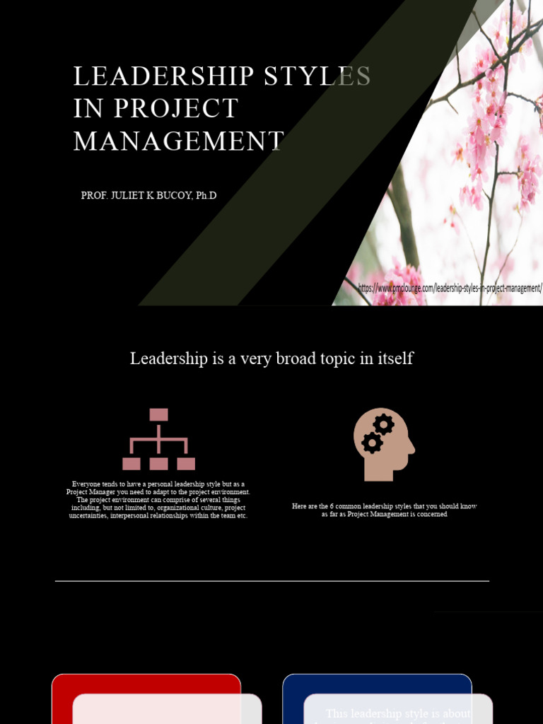 6 Leadership Styles in Project Management | PDF | Leadership ...