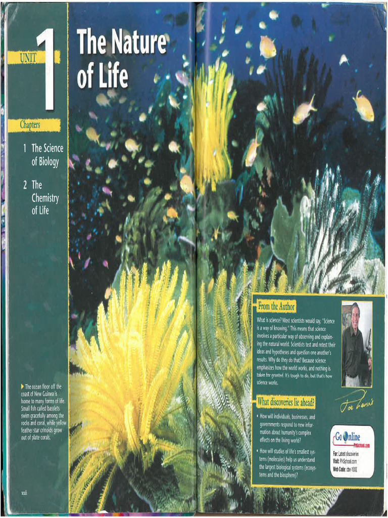 01 Biology 11 - 2006 Miller & Levine Textbook Chapter 1 | PDF