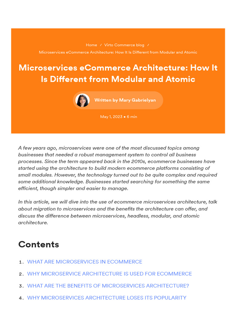 eCommerce Microservices Architecture Explanation | Download Free PDF | E Commerce | Reliability ...
