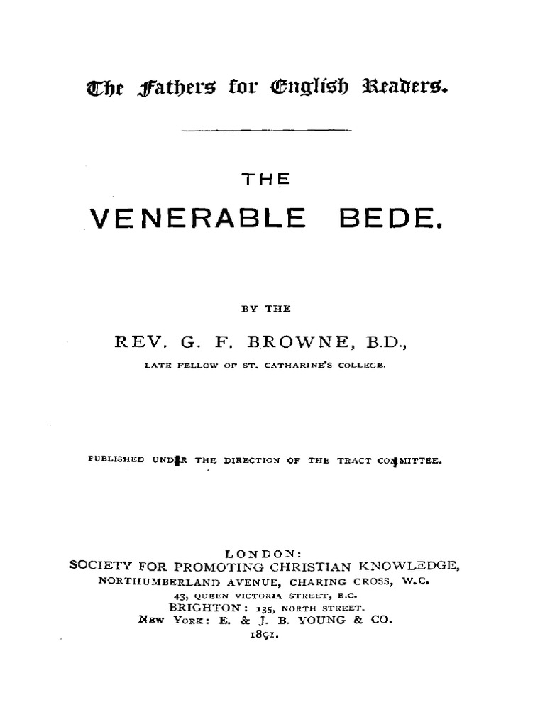Venerable-Bede - Browne Texto Copiado | PDF | Bede