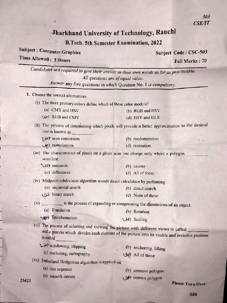 5th Sem Questions | Download Free PDF | Modulation | Parsing