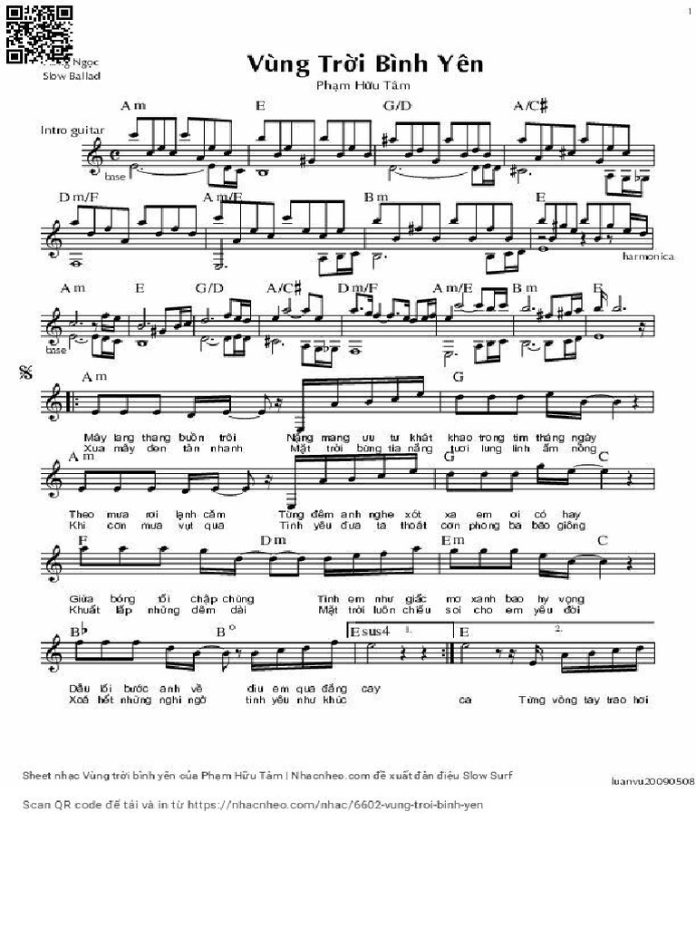 Vung-Troi-Binh-Yen - Am | PDF