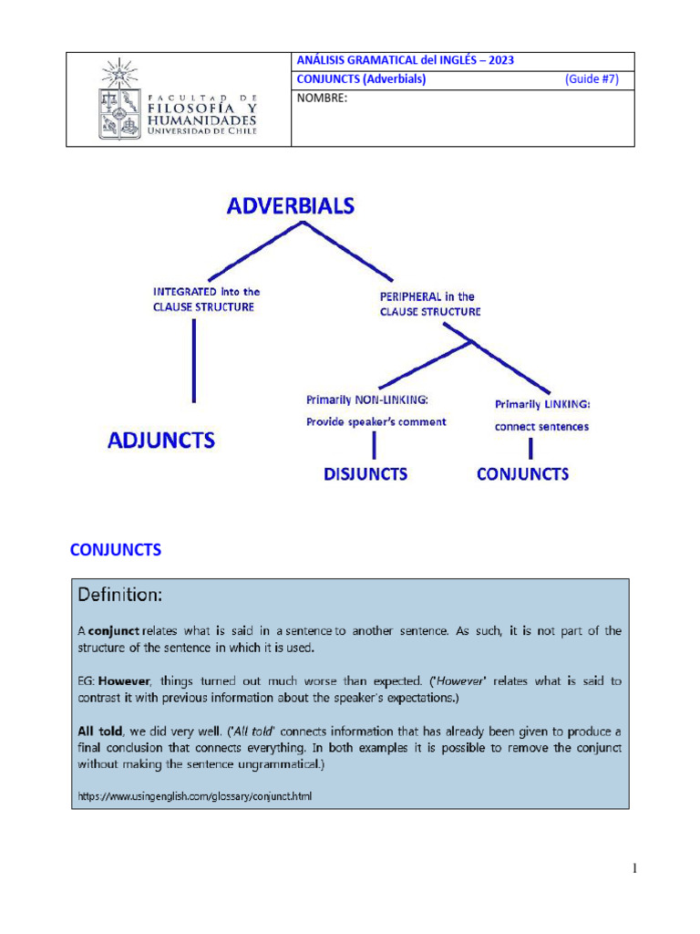 Understanding English Conjuncts Explained | PDF | Grammar