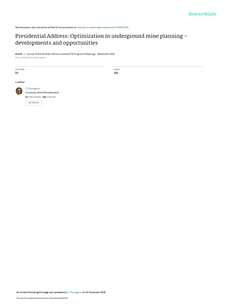 Musingwini - 2016 - Presidential Address | PDF | Mathematical ...