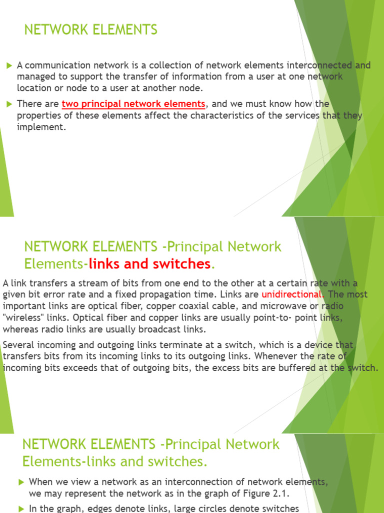 Network Elements,Mechanisms | Download Free PDF | Computer Network | Multiplexing