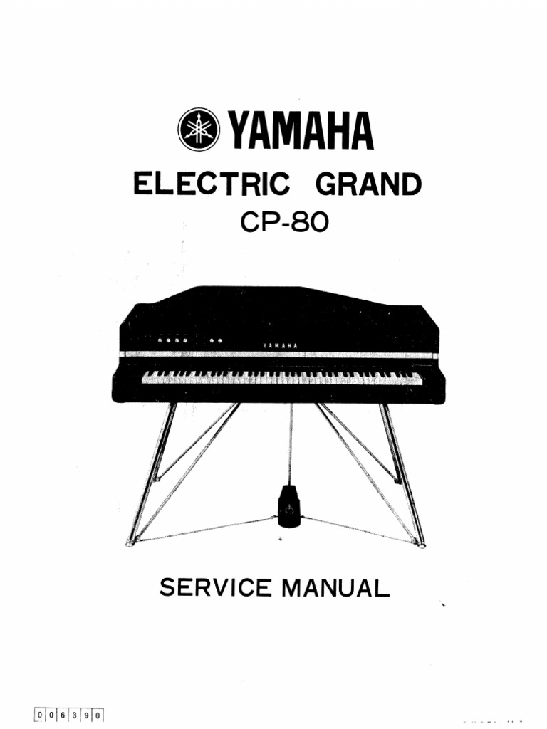 Yamaha CP-80 Service Manual 1 of 2 (8.5 X 11 - Double Sided) | PDF