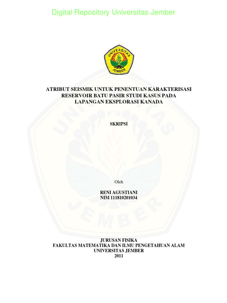 Atribut Seismik untuk Reservoir Batu Pasir | PDF