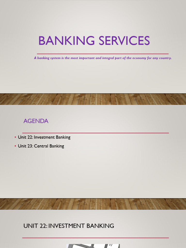 SECTION 3 Banking Services | PDF | Monetary Policy | Exchange Rate