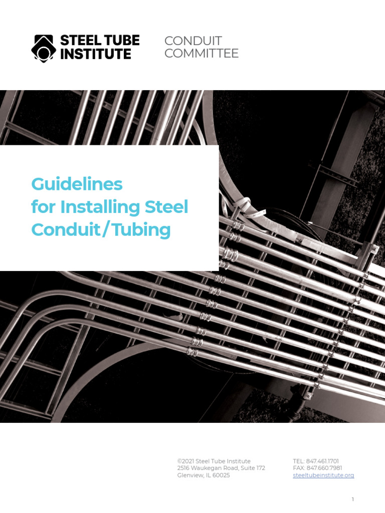 Steel Conduit Installation Guidelines | PDF | Pipe (Fluid Conveyance ...