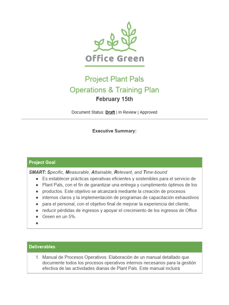Activity Template - Project Charter | PDF | Business | Economias