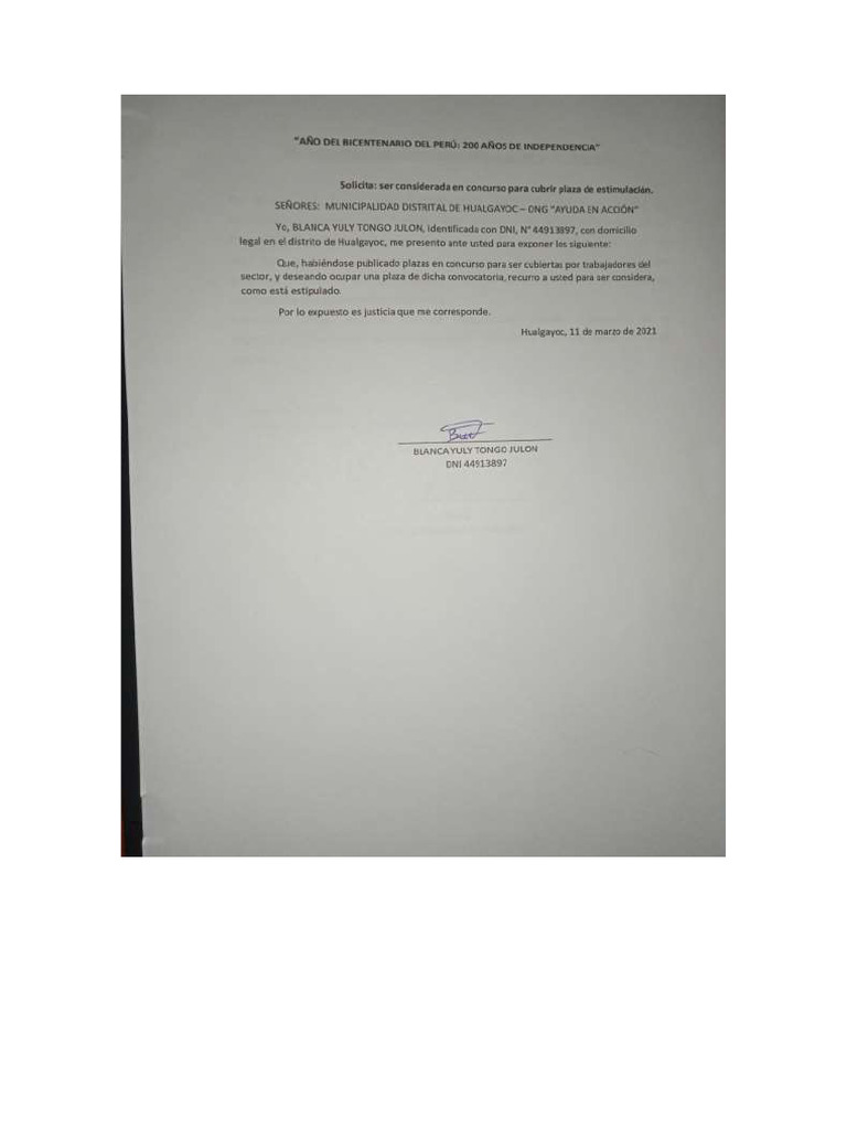 Yuli Tongo Julon | PDF | Documento de identidad