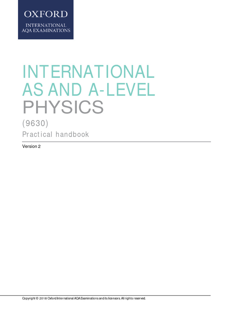 a-level-practical-handbook-physics-1 | PDF | Significant Figures | Gce Advanced Level (United ...