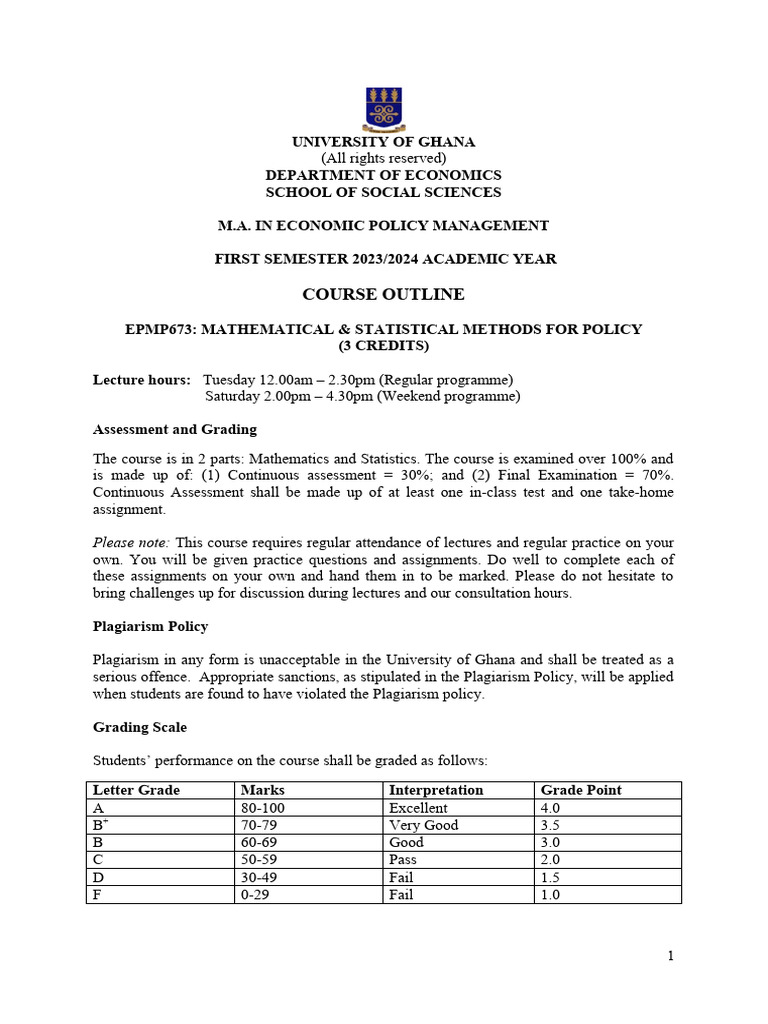 Mathematical & Statistical Methods Course | PDF | Normal Distribution ...