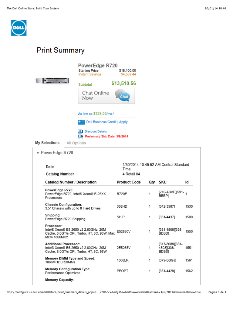 Servidor DELLLarge | PDF | Office Equipment | Computer Science