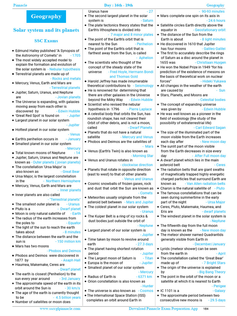 Geography: Solar System and Its Planets | PDF | Planets | Solar System