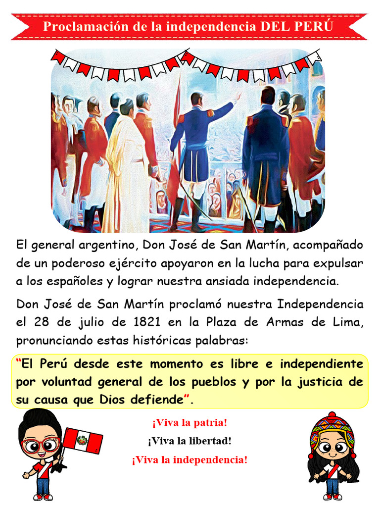 Leemos Juntos Proclamación de La Independencia | PDF