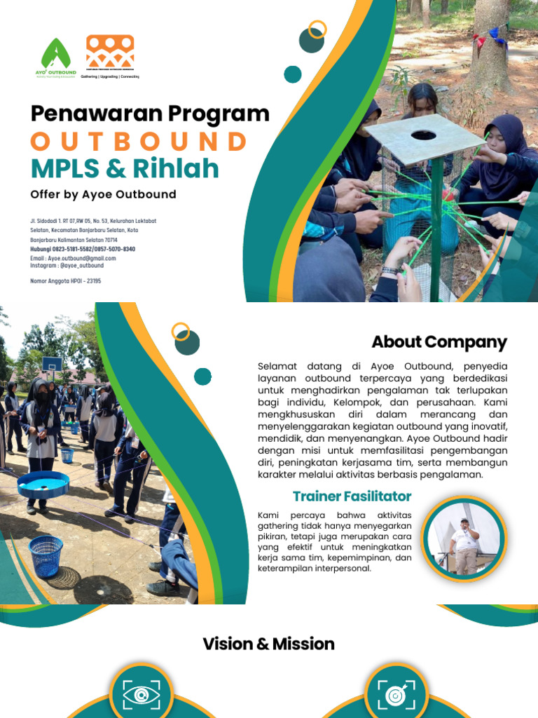 Penawaran Paket Program Outbound Mpls & Rihlah | PDF | Bisnis ...