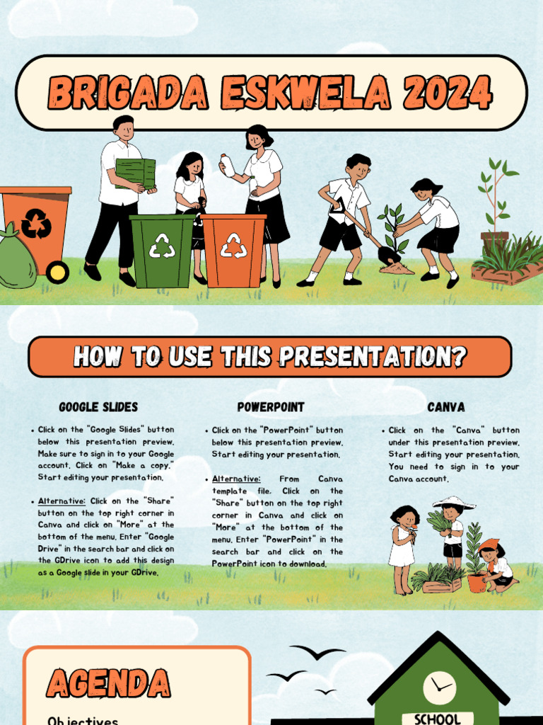 Brigada Eskwela 2024 Presentation Guide | PDF | Software | Computing