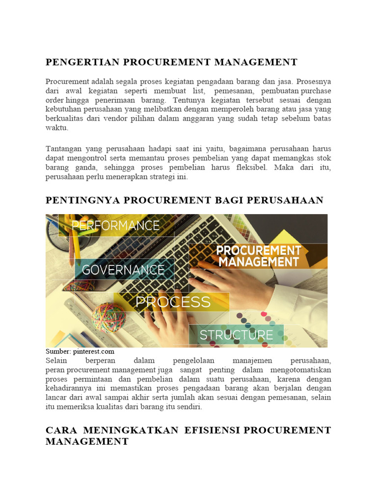 Procurement Management | PDF