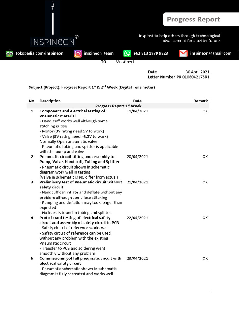 Progress Report Week 1 - 2 Tensimeter | PDF | Electronic Circuits | Power Supply