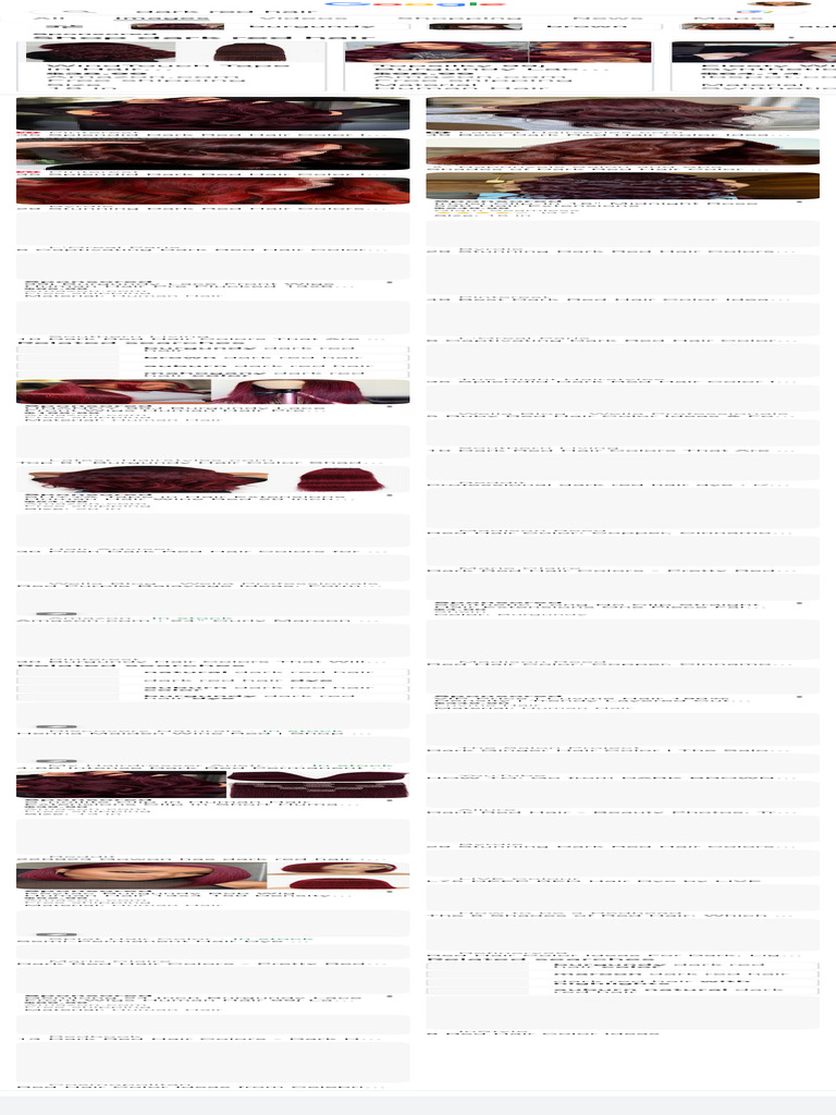 Dark Red Hair - Google Search | PDF | Wig | Hair