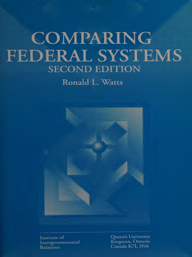 Second Edition Ronald L.: Watts | PDF | Federation | Federalism